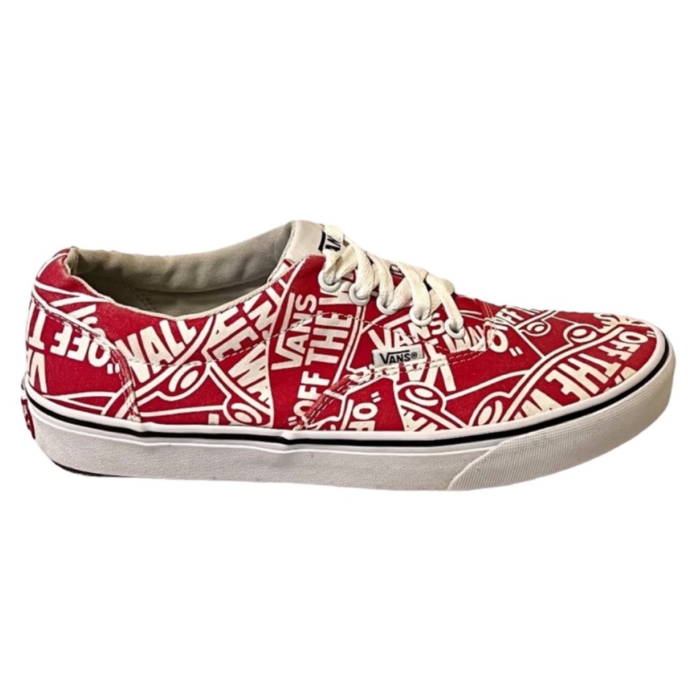 Mens Vans Red And White Doheny Off The Wall Skate Sne… - Gem